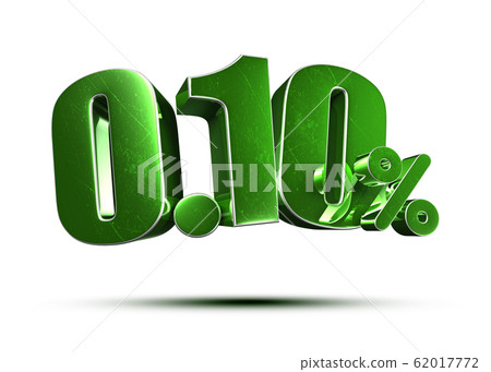 0.10 percent 3d. - Stock Illustration [62017772] - PIXTA