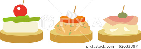Pintxos - Stock Illustration [62033387] - PIXTA