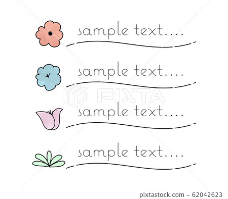 Flower illustration / headline / decoration /... - Stock Illustration ...