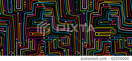 Seamless pattern. Computer circuit board. - Stock Illustration ...