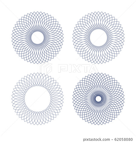 Design elements set. Abstract circle patterns. - Stock Illustration ...
