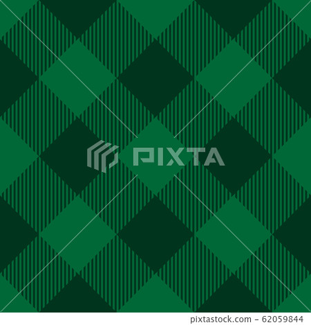 Lumberjack plaid pattern in green colors. Saint... - Stock Illustration ...