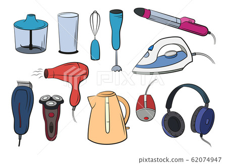 Set of Technical Equipment - Stock Illustration [62074947] - PIXTA