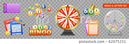 Bingo Lottery Accessories Set - Stock Illustration [62075231] - PIXTA