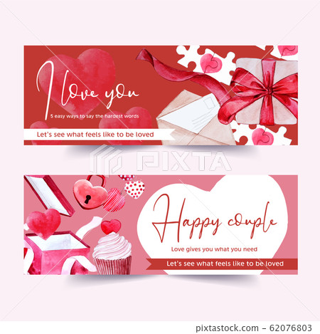 Love banner design with rose, bear, ribbon ... - Stock Illustration ...