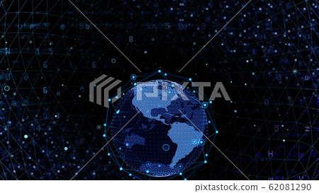 Earth universe world world digital network - Stock Illustration ...