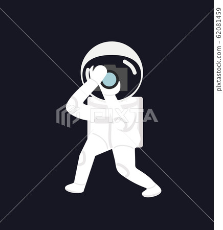 cartoon astronaut Taking camera vector - Stock Illustration [62081459 ...