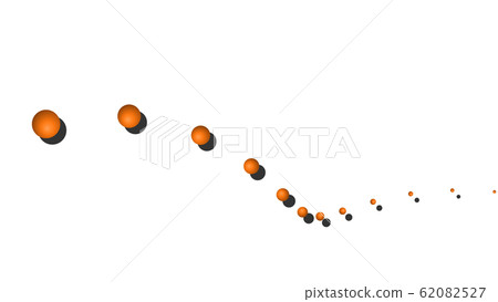 CG particles-multiple rolling spheres - Stock Illustration [62082527 ...