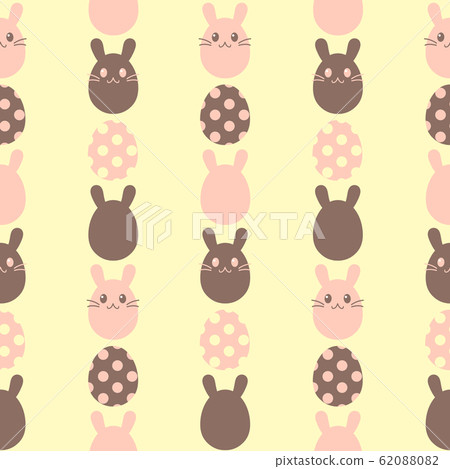 Pastel Easter seamless pattern yellow 2 - Stock Illustration [62088082 ...