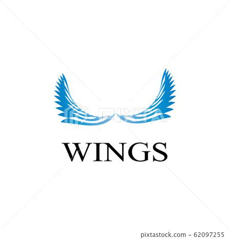 wings logo design and ilustration template. - Stock Illustration ...