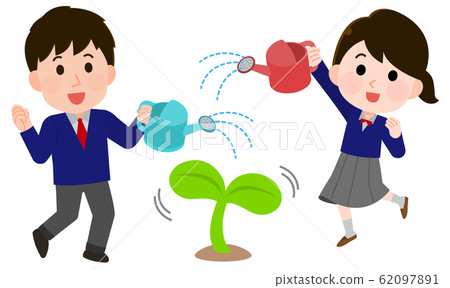Students Upgrading Growth image Illustration - Stock Illustration ...