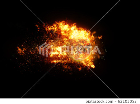 Abstract fireball - Stock Illustration [62103052] - PIXTA