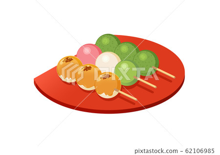 Dango set cartoon - Stock Illustration [62106985] - PIXTA