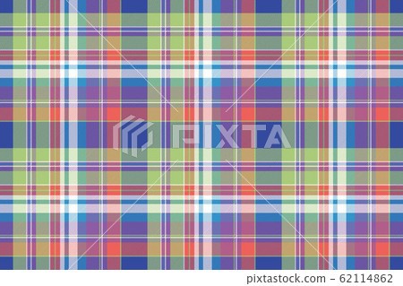 Madras color check plaid seamless pattern - Stock Illustration ...