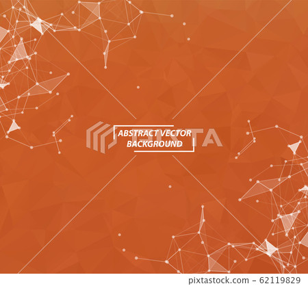 Abstract Brown Polygonal Space Background with - Stock Illustration ...