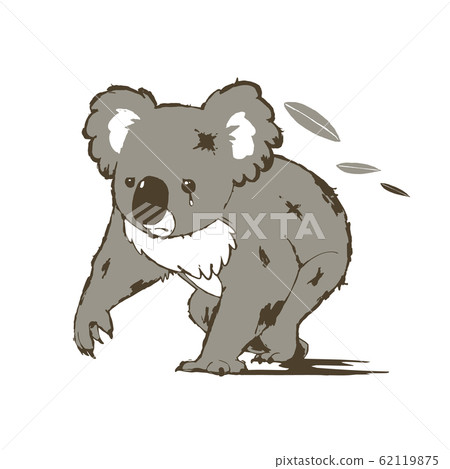 Illustration of a koala running away - Stock Illustration [62119875 ...