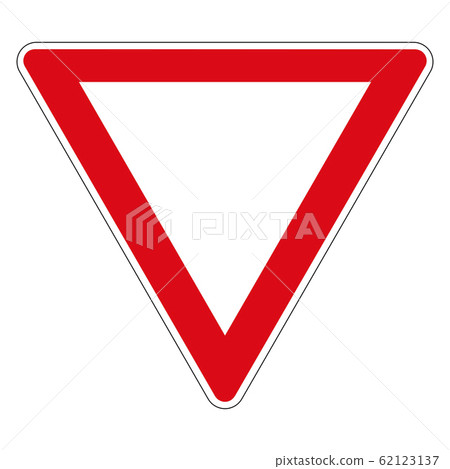 Make way. Provide an advantage. Road sign of... - Stock Illustration ...
