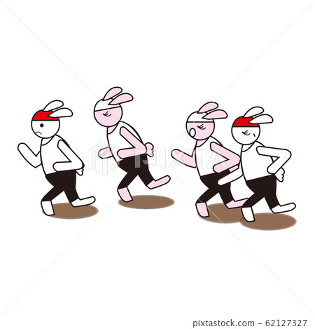 Rabbit race - Stock Illustration [62127327] - PIXTA