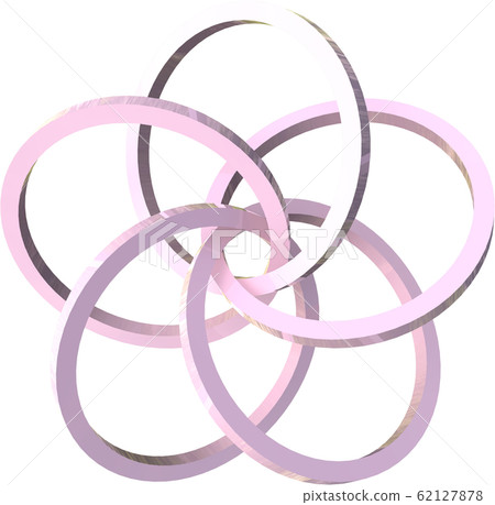 CG illustration 5 five rings inspired by... - Stock Illustration ...
