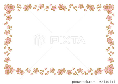 Cherry tree frame - Stock Illustration [62130141] - PIXTA