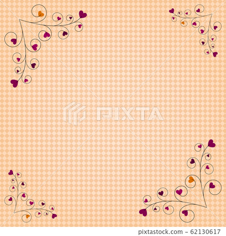 The abstract romantic frame with background . - Stock Illustration ...
