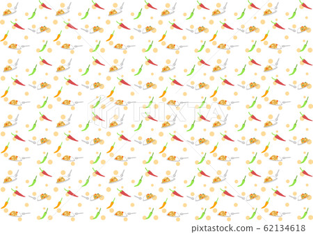 Hot spicy pattern background - Stock Illustration [62134618] - PIXTA