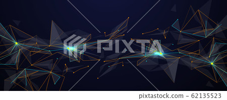 abstract blue technology network concept vector... - Stock Illustration ...