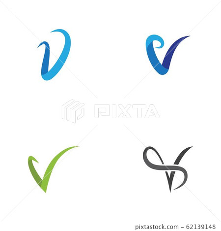 V Letter icon Template vector - Stock Illustration [62139148] - PIXTA