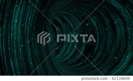 Matrix portal with a round perspective - Stock Illustration [62139699 ...