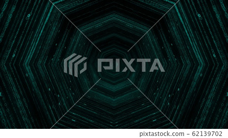 Sparkling Symmetric Octagon Matrix Tube - Stock Illustration [62139702 ...