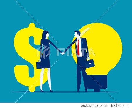 Financial investments in creative projects and - Stock Illustration ...