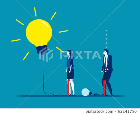 Extending ideas. Concept business vector - Stock Illustration [62141750 ...