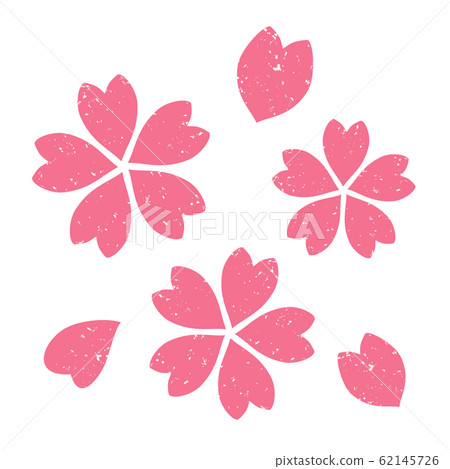 Sakura stamp style - Stock Illustration [62145726] - PIXTA