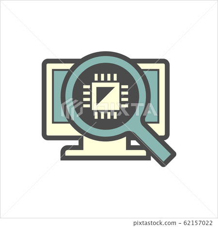 computer test icon-插圖素材 [62157022] - PIXTA圖庫