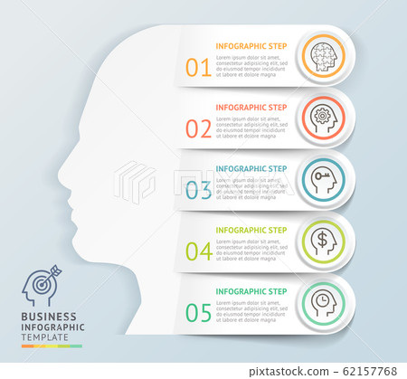 Modern infographics head design template - Stock Illustration [62157768 ...