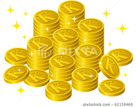 Shining K coin - Stock Illustration [62158468] - PIXTA