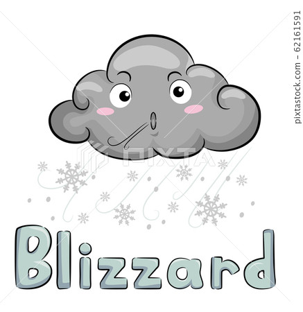 Mascot Cloud Blizzard Illustration - Stock Illustration [62161591] - PIXTA