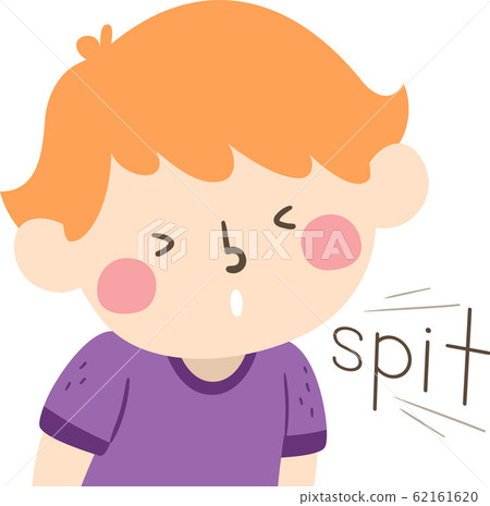 Kid Boy Onomatopoeia Sound Spit Illustration-插圖素材 [62161620] - PIXTA圖庫