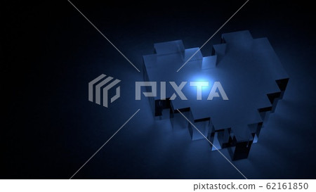 Technology heart background - Stock Illustration [62161850] - PIXTA