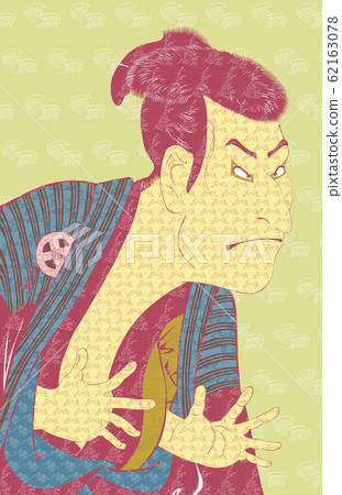 The 3rd Otani Oniji Pattern 4 - Stock Illustration [62163078] - PIXTA