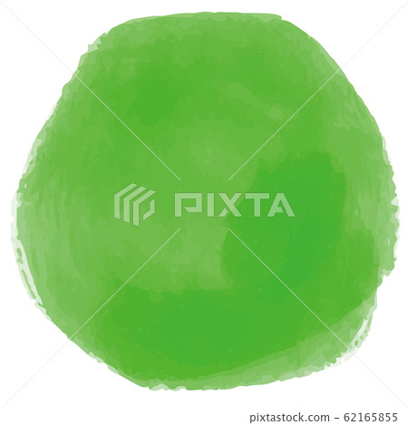 Watercolor style green circle - Stock Illustration [62165855] - PIXTA