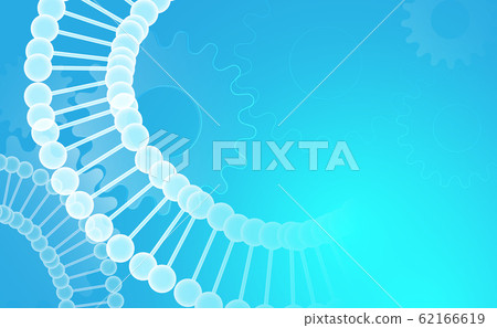 Abstract blue DNA double helix. Healthcare and... - Stock Illustration ...