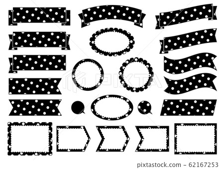 Frame black dot pattern - Stock Illustration [62167253] - PIXTA