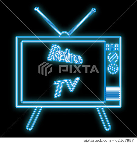 Beautiful abstract neon bright glowing icon - Stock Illustration ...