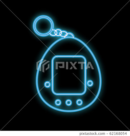 Beautiful abstract neon bright glowing icon - Stock Illustration ...