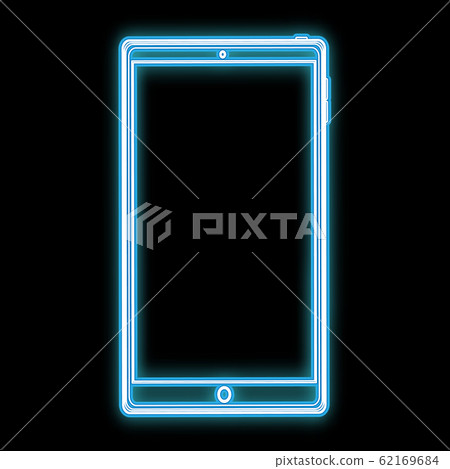 Beautiful abstract neon bright glowing icon - Stock Illustration ...