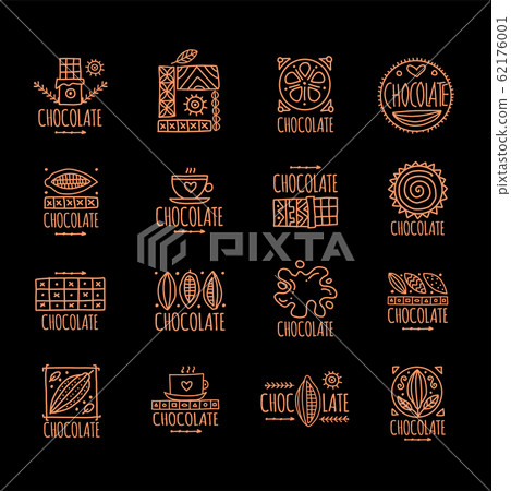 Chocolate, icons collection for your design - Stock Illustration ...