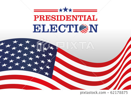 Presidential Election banner,Waving flag of the... - Stock Illustration ...