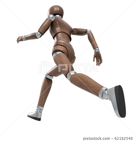 Drawing doll, running - Stock Illustration [62182548] - PIXTA