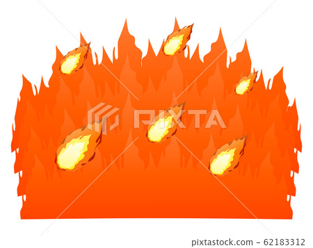 Sea of fire - Stock Illustration [62183312] - PIXTA